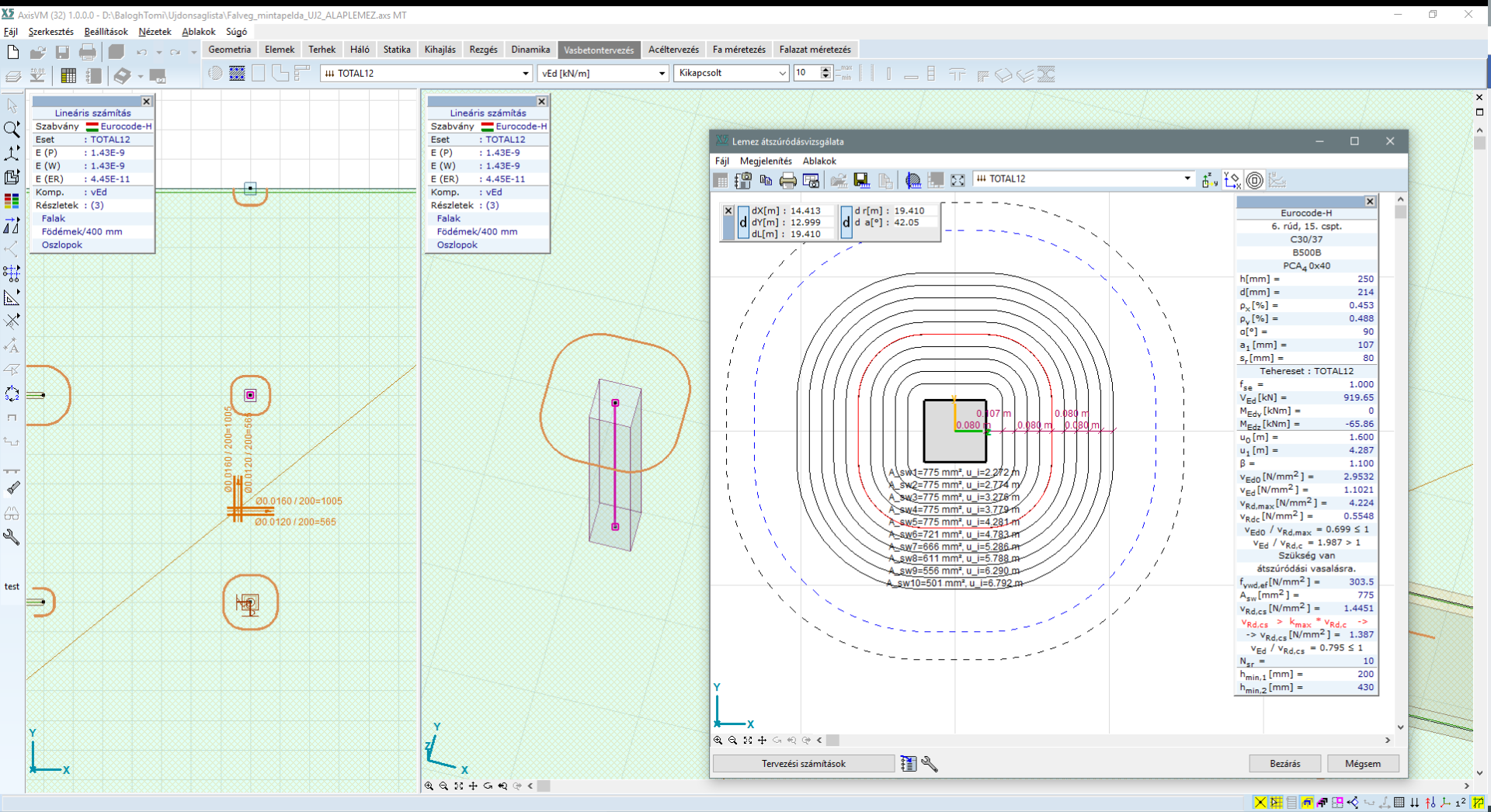 Betonové a základové konstrukce :: AxisVM CZ